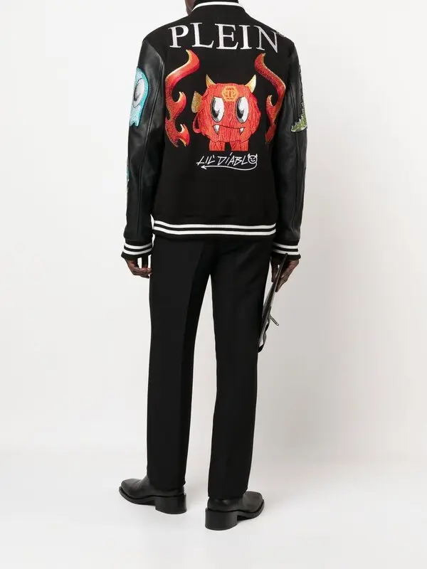 Philipp Plein Patch-detail Varsity Jacket