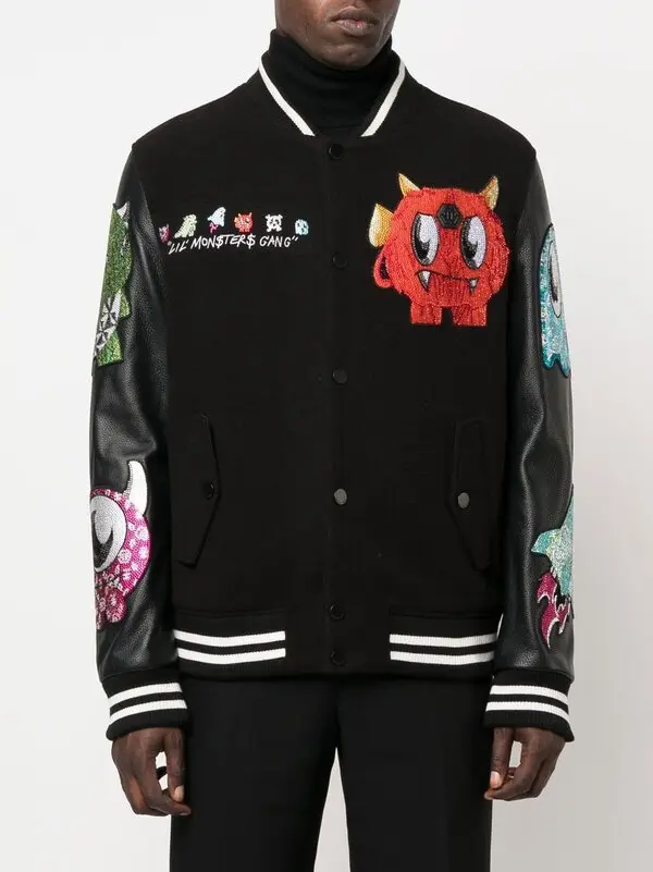 Philipp Plein Patch-detail Varsity Jacket