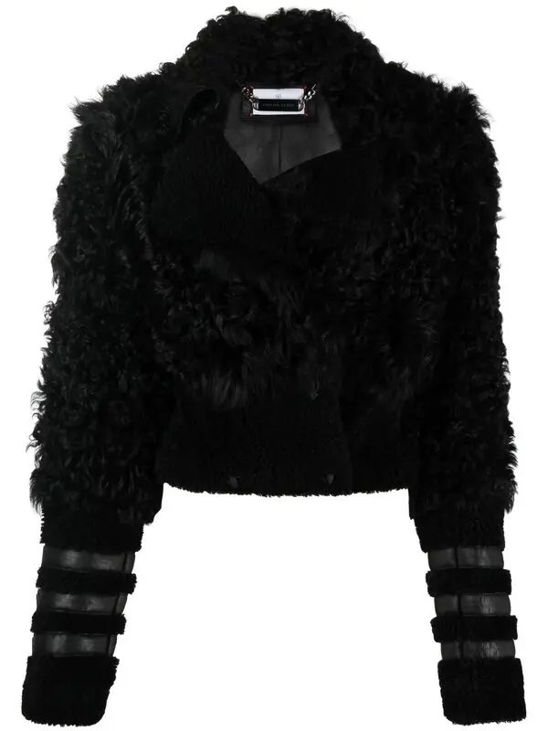 Philipp Plein Fitted Shearling Jacket