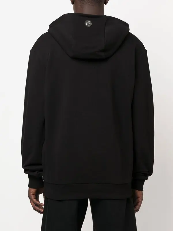 Philipp Plein Skull-print Hoodie - Black