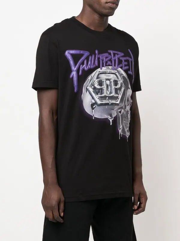 Philipp Plein Skull-print Short-sleeve T-shirt - Black