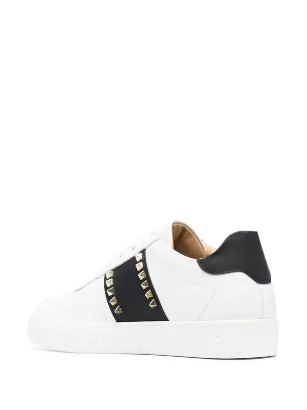 Philipp Plein Stud-embellished Low-top Sneakers - White