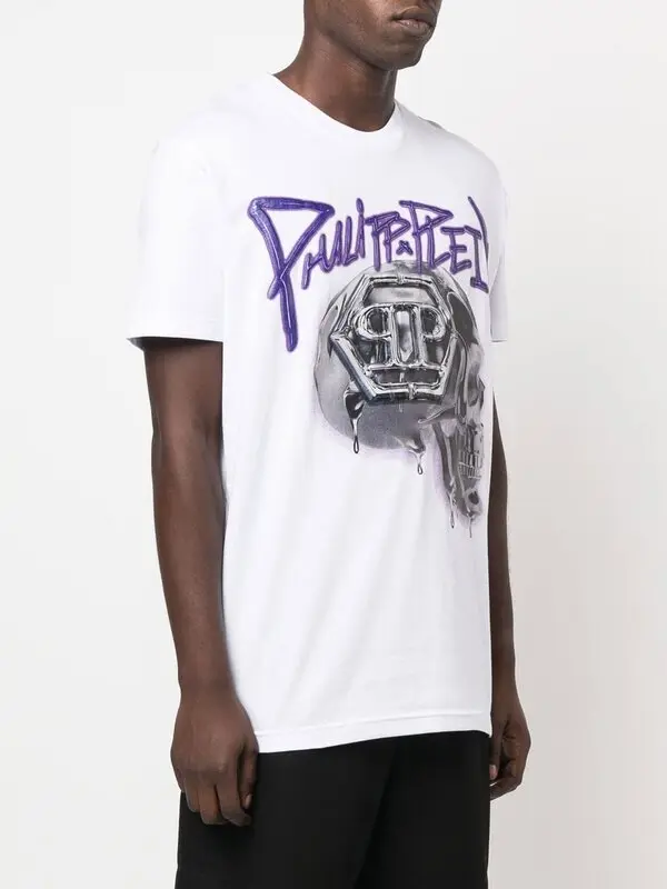 Philipp Plein Skull-print Short-sleeve T-shirt - White