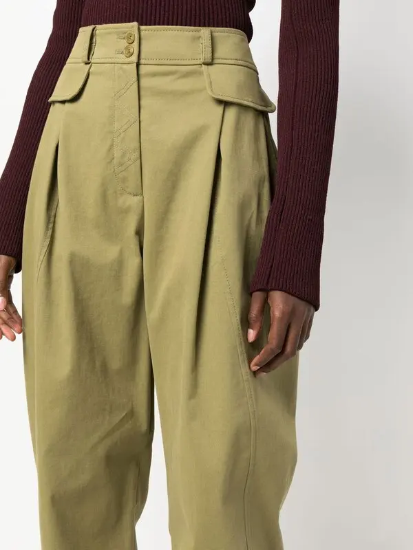 Alberta Ferretti Pleat-detail Trousers