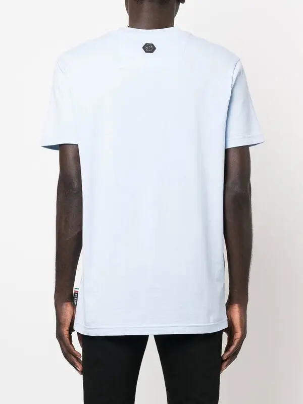 Philipp Plein Skull-print Short-sleeve T-shirt - Blue