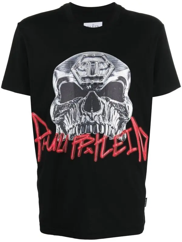 Philipp Plein Skull-print Short-sleeve T-shirt - Black