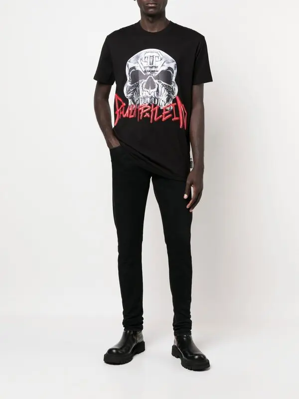 Philipp Plein Skull-print Short-sleeve T-shirt - Black