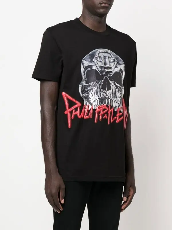 Philipp Plein Skull-print Short-sleeve T-shirt - Black