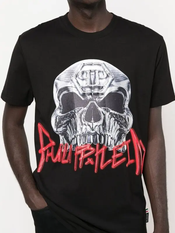 Philipp Plein Skull-print Short-sleeve T-shirt - Black