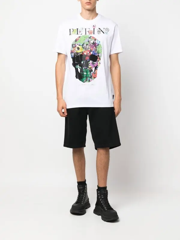 Philipp Plein Monsters Logo Print T-shirt
