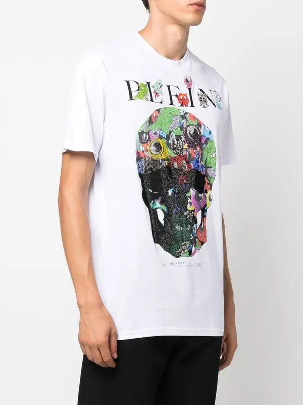 Philipp Plein Monsters Logo Print T-shirt