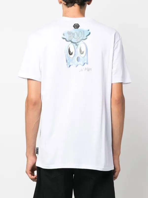 Philipp Plein Monsters Logo Print T-shirt