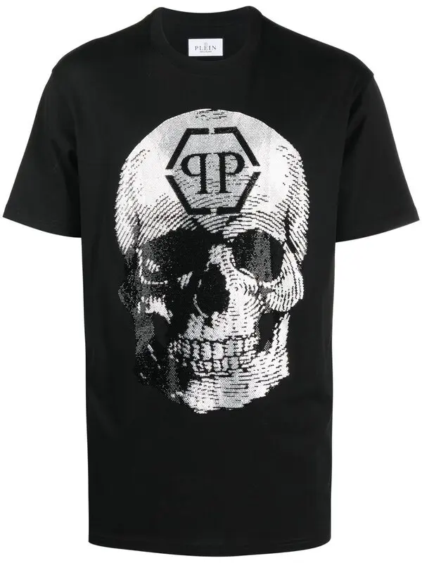Philipp Plein Ss Skull Print T-shirt - Black