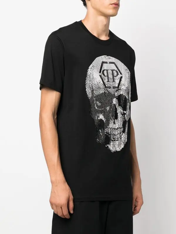 Philipp Plein Ss Skull Print T-shirt - Black