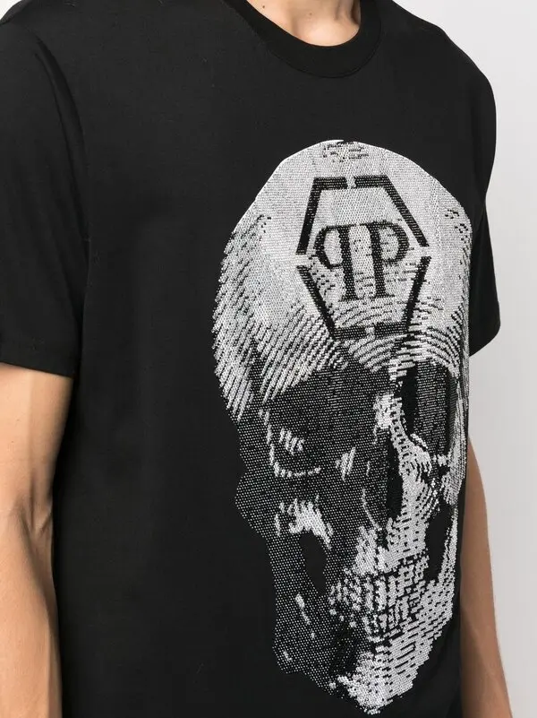 Philipp Plein Ss Skull Print T-shirt - Black