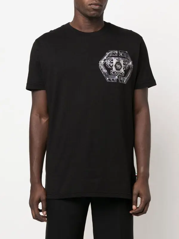 Philipp Plein Logo-print Short-sleeved T-shirt - Black