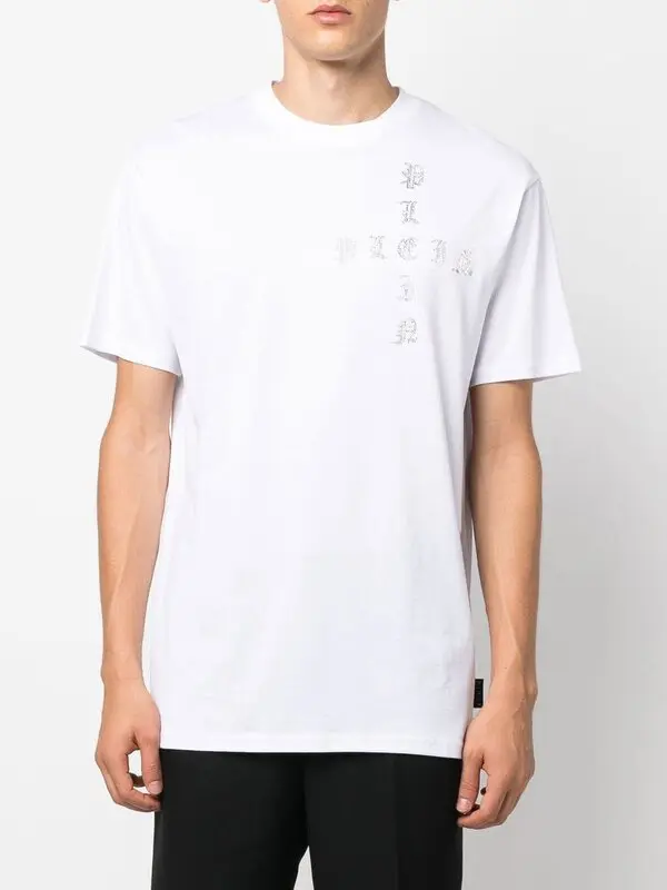Philipp Plein Gothic Plein Short-sleeve T-shirt - White