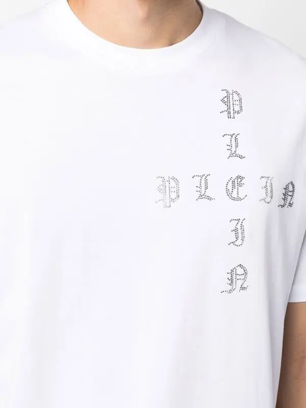 Philipp Plein Gothic Plein Short-sleeve T-shirt - White