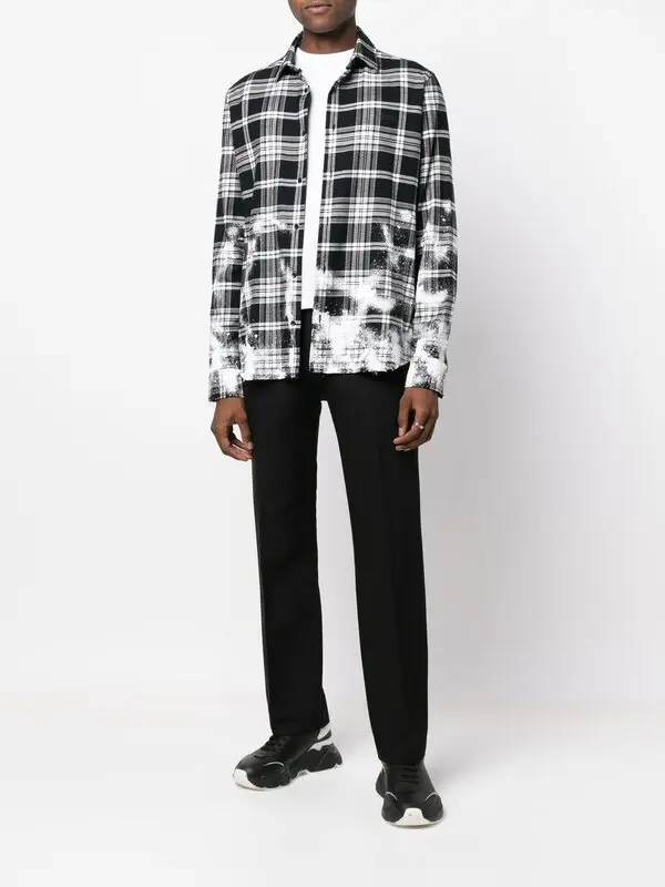 Philipp Plein Gothic Plein Checked Cotton Shirt