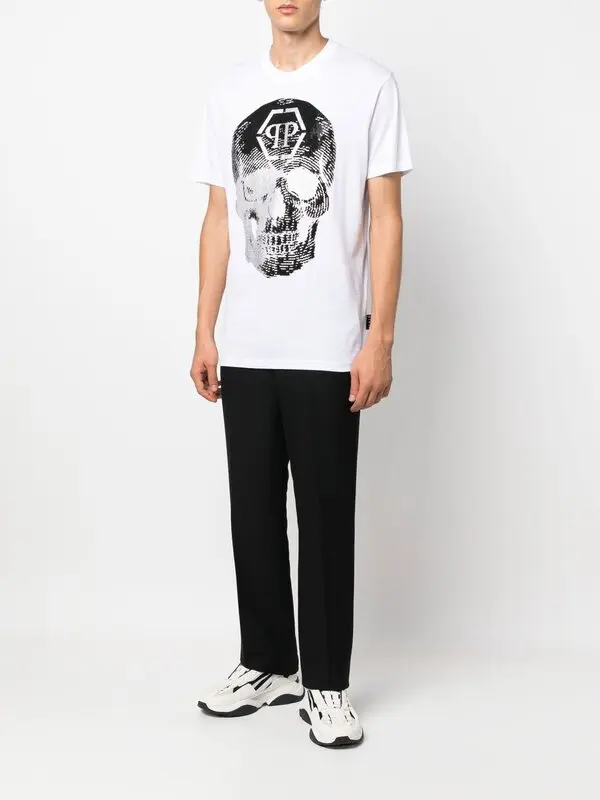 Philipp Plein Ss Skull Print T-shirt - White
