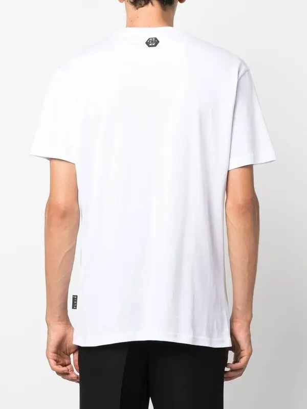 Philipp Plein Ss Skull Print T-shirt - White