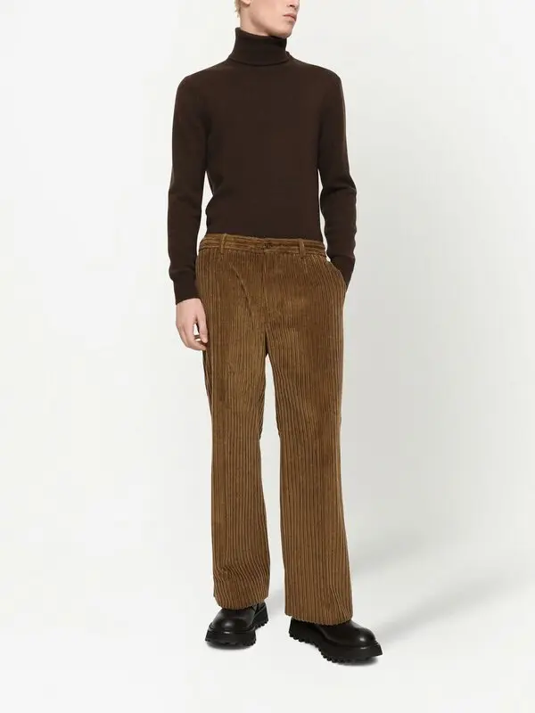 Dolce & Gabbana Roll-neck Cashmere Jumper - Brown