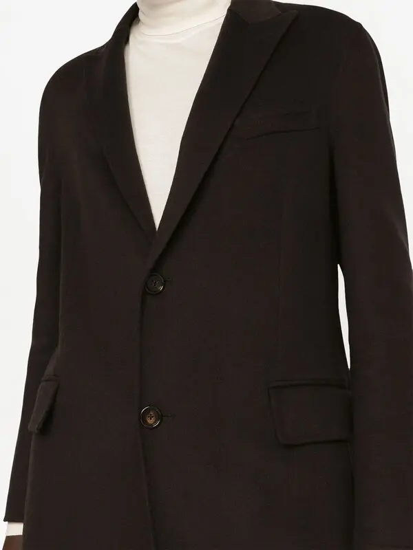 Dolce & Gabbana Single-breasted Cashmere Coat - Brown