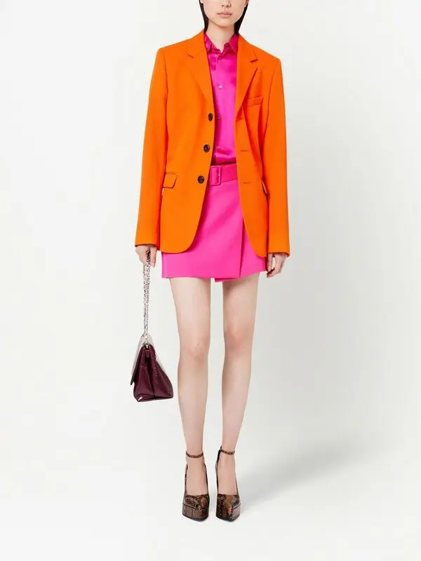Ami Belted Midi Skirt