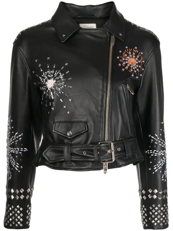 TEMPERLEY LONDON Zipped Biker Jacket