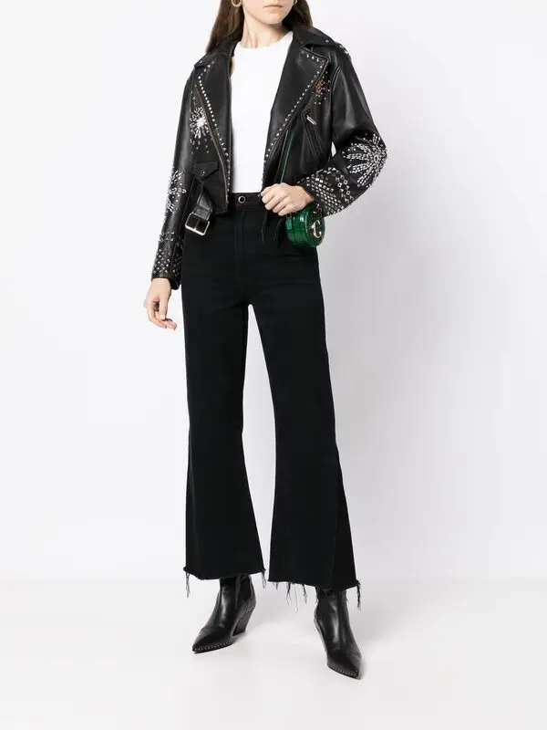 TEMPERLEY LONDON Zipped Biker Jacket