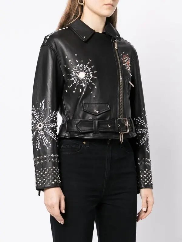 TEMPERLEY LONDON Zipped Biker Jacket