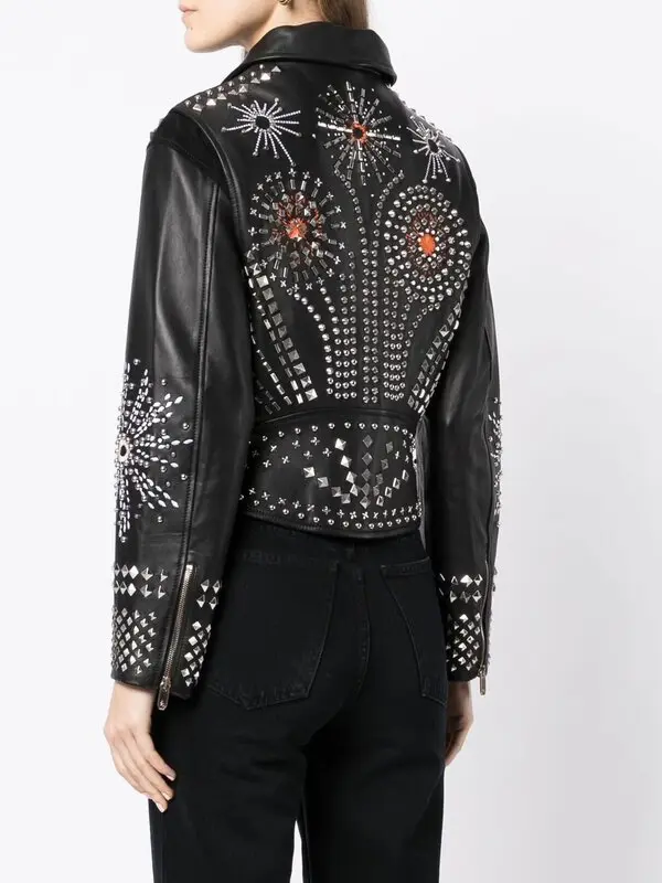 TEMPERLEY LONDON Zipped Biker Jacket