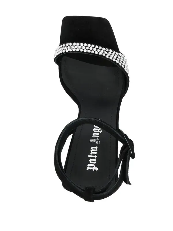 Palm Angels Palm Tree-heel Sandals - Black