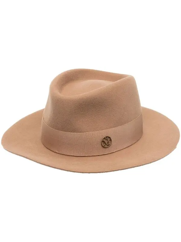 MAISON MICHEL André Fedora Hat - Brown