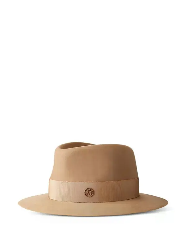 MAISON MICHEL André Felt Fedora Hat - Brown