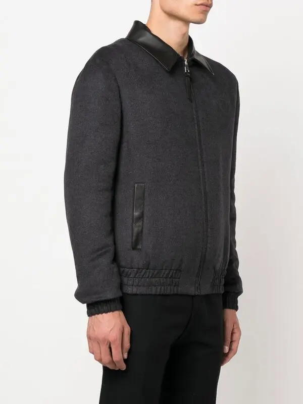 BILLIONAIRE Crest-print Silk Bomber Jacket