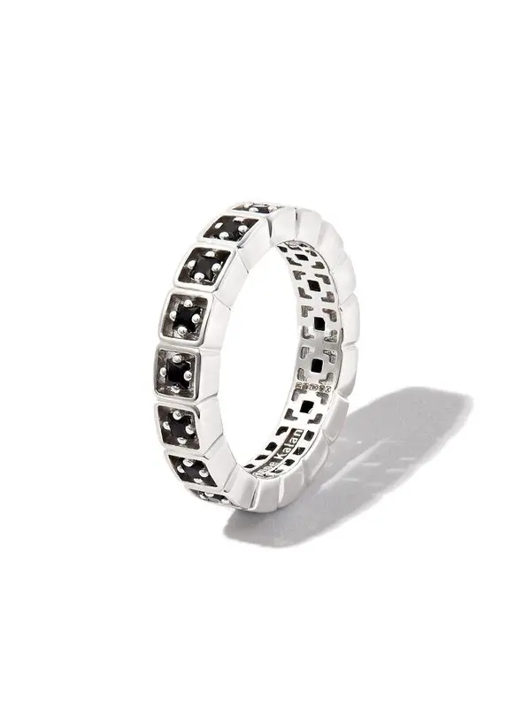 SUZANNE KALAN 18kt White Gold Mini Sapphire Ring