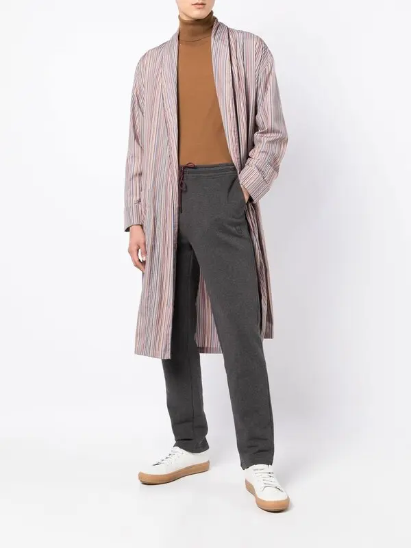 Paul Smith Artist Stripe Tie-waist Jacket - Multicolour