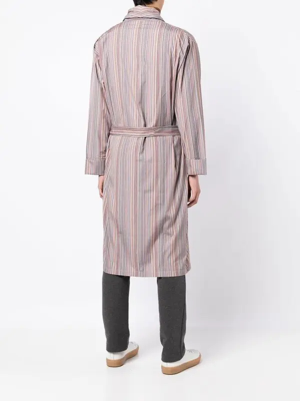 Paul Smith Artist Stripe Tie-waist Jacket - Multicolour