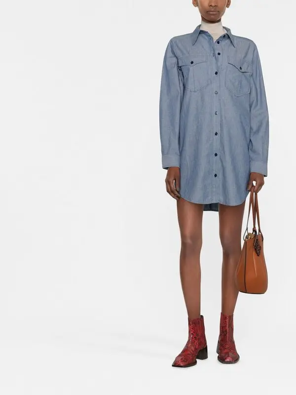 Isabel Marant Étoile Bridget Chambray Shirt Dress