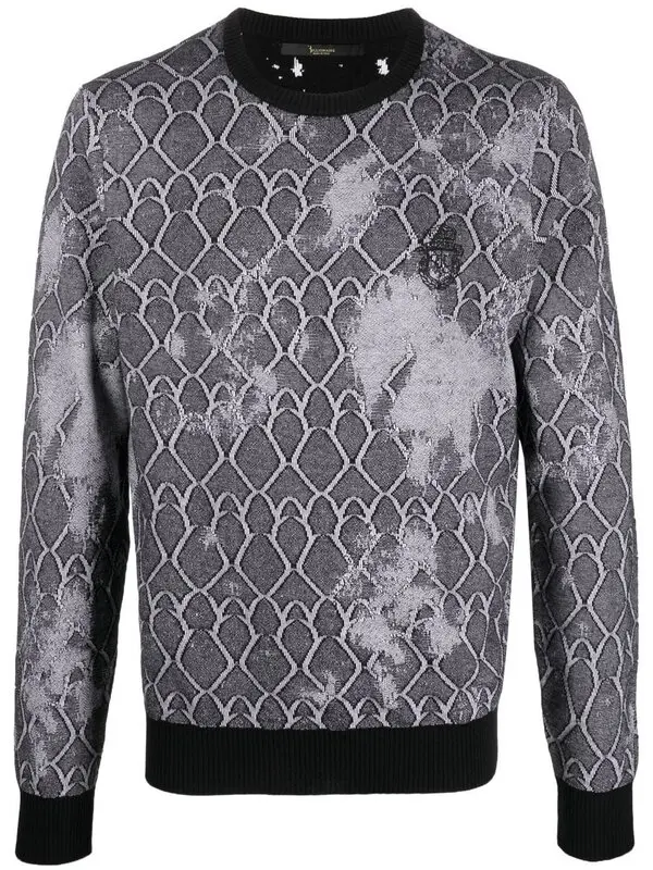 BILLIONAIRE Distressed Knitted Jumper