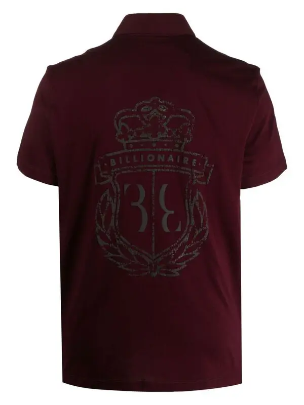 BILLIONAIRE Logo-print Cotton Polo Shirt