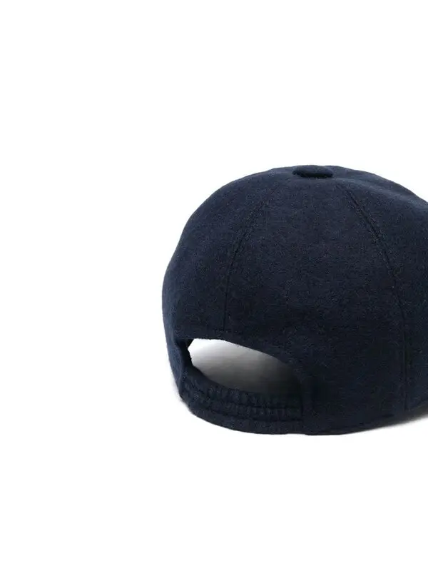 Fedeli Cashmere-cotton Textured Cap - Blue