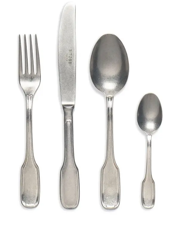 BITOSSI HOME 24 Piece Sterling Cutlery Set - Silver