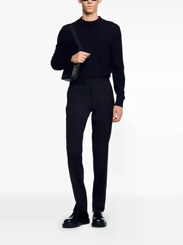 Sandro Slim-fit Tailored Trousers - Black