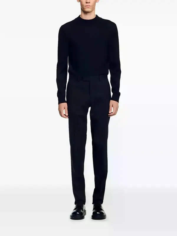 Sandro Slim-fit Tailored Trousers - Black