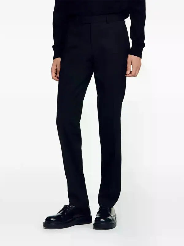 Sandro Slim-fit Tailored Trousers - Black