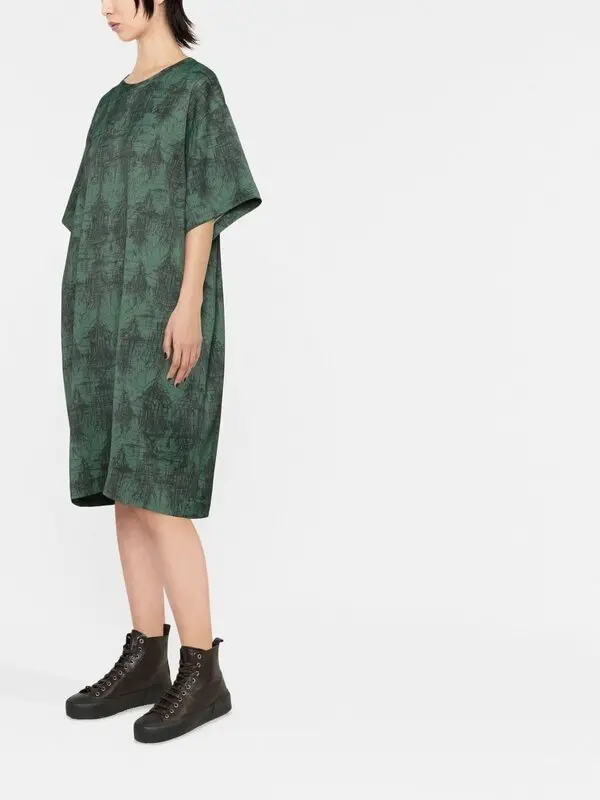 Aspesi Scribble-print T-shirt Dress