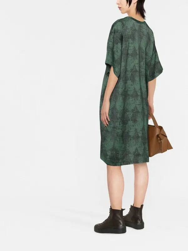Aspesi Scribble-print T-shirt Dress