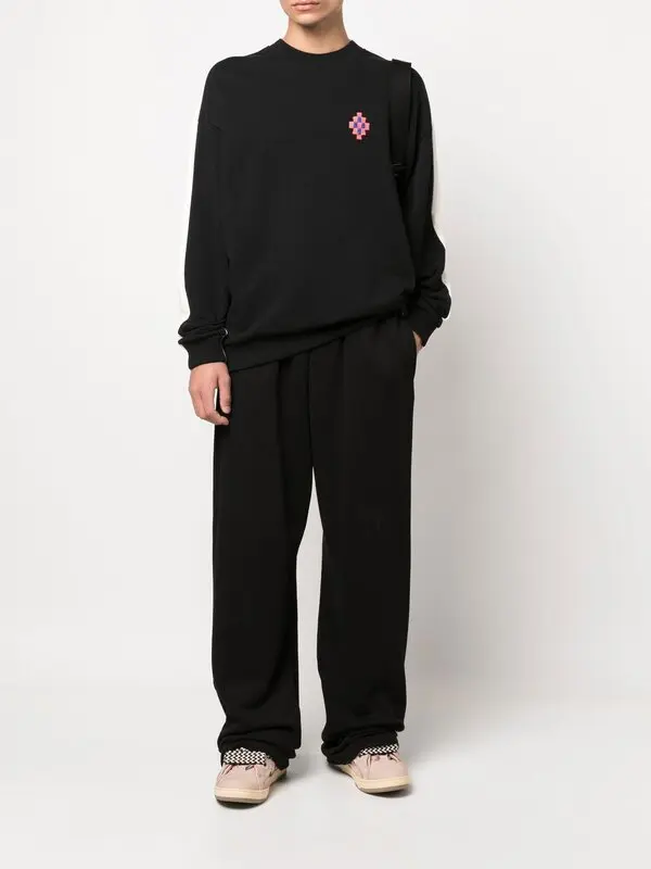 COUNTY OF MILAN Cross-patch Cotton Sweatshirt